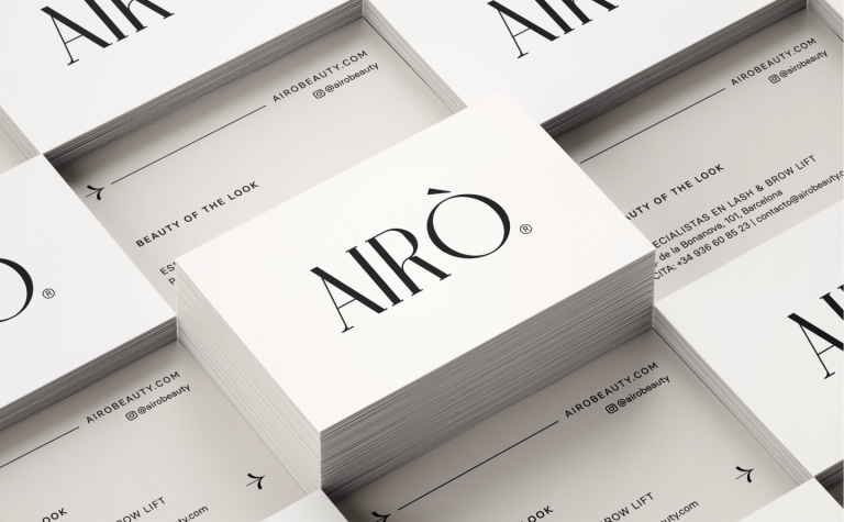 Airò Beauty of the look | Branding marca de estética